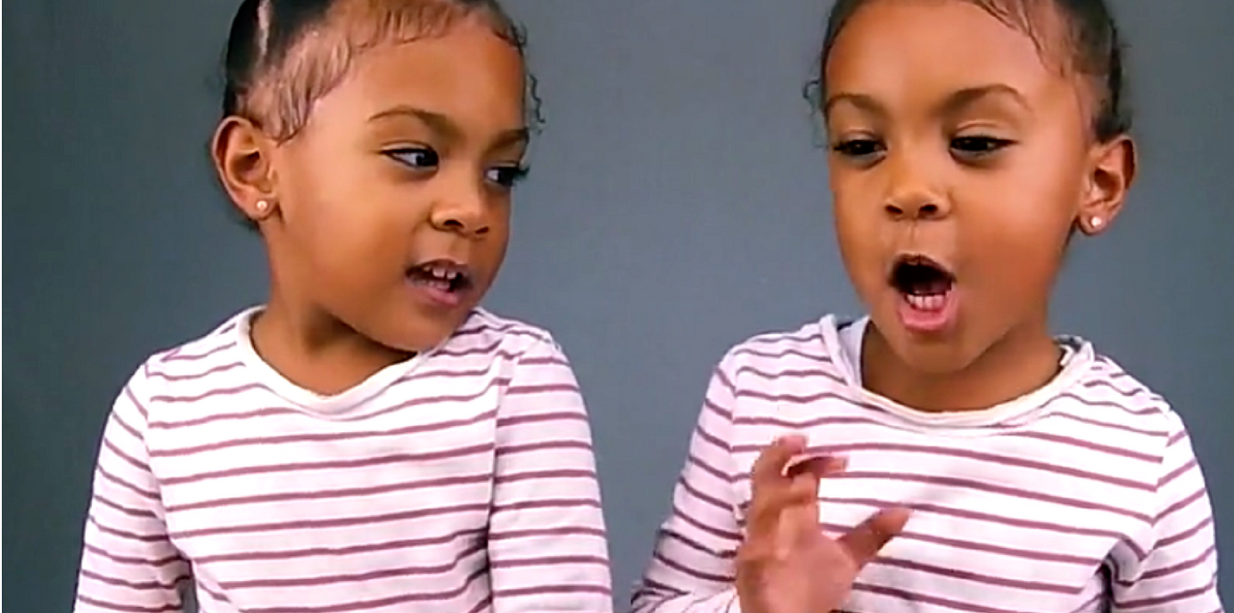 ADORABLE TWINS ARE TOLD THEY LOOK IDENTICAL, NOW WATCH THE SISTERS REACTION